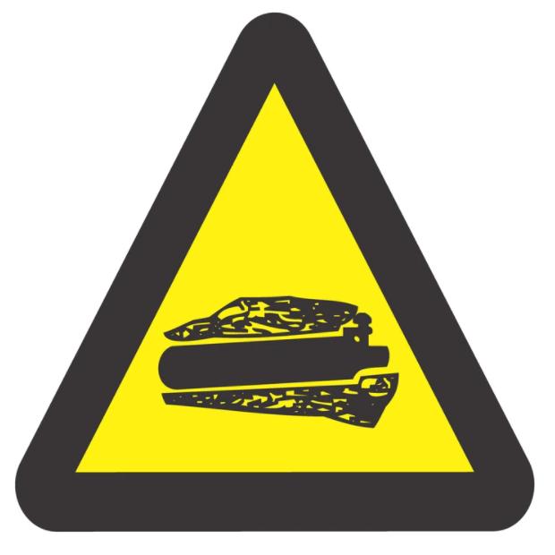 Confined Gases Warning - WW25 - CDK - 290