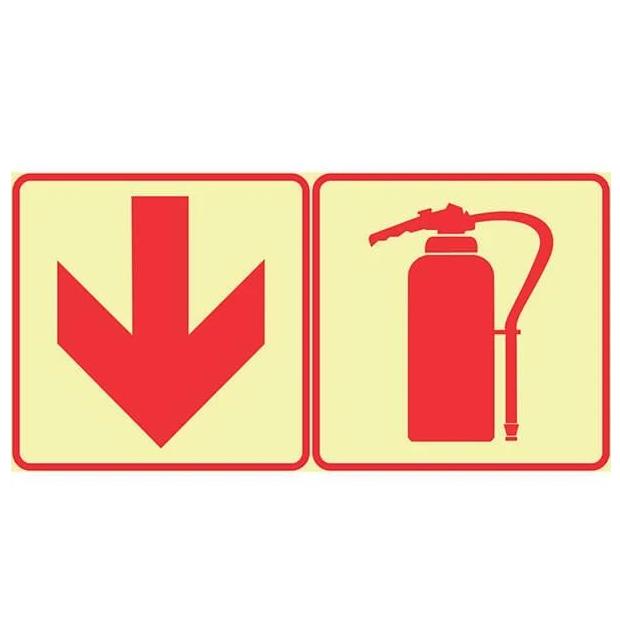 Fire Extinguisher Location ?& Down Arrow ?- FP13 - PHT - 380
